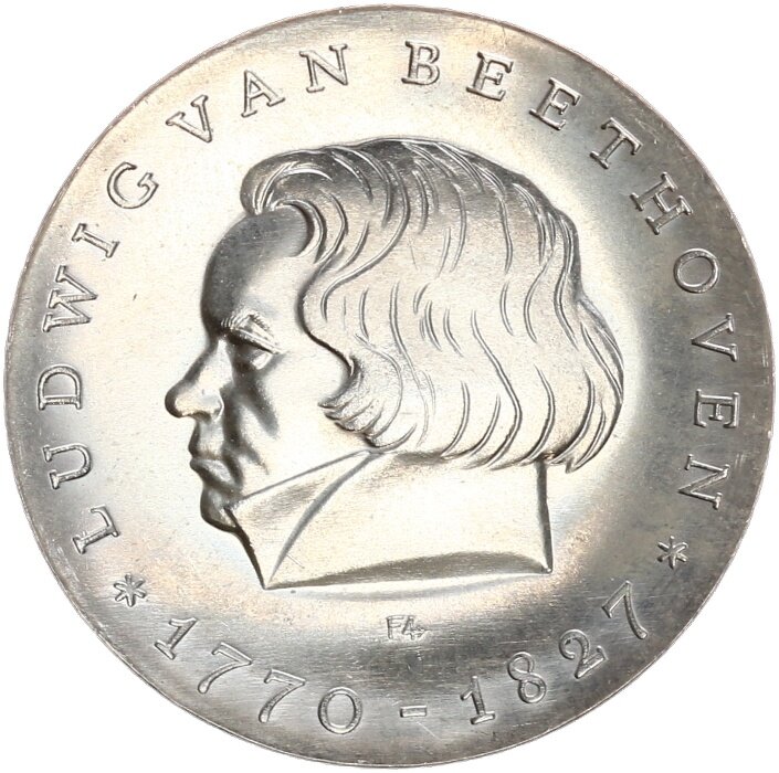 DDR Gedenkmünze 10 Mark 1970 A Ludwig van Beethoven Silber p, 71,99